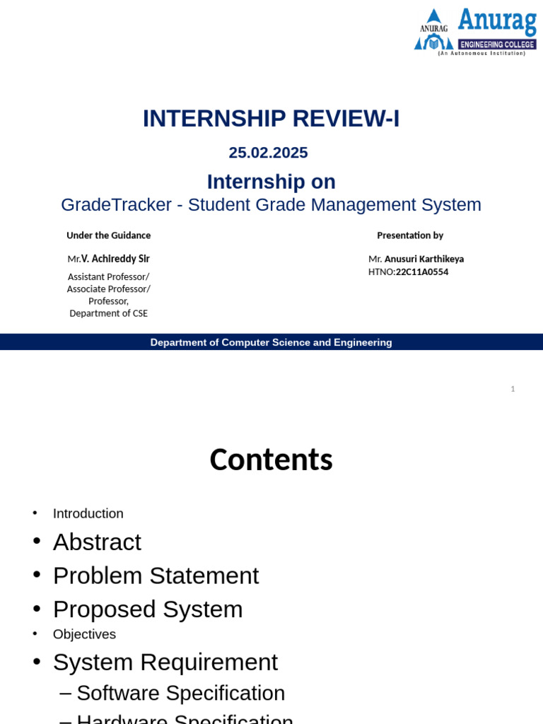 GradeTracker: Python Student Management System | PDF