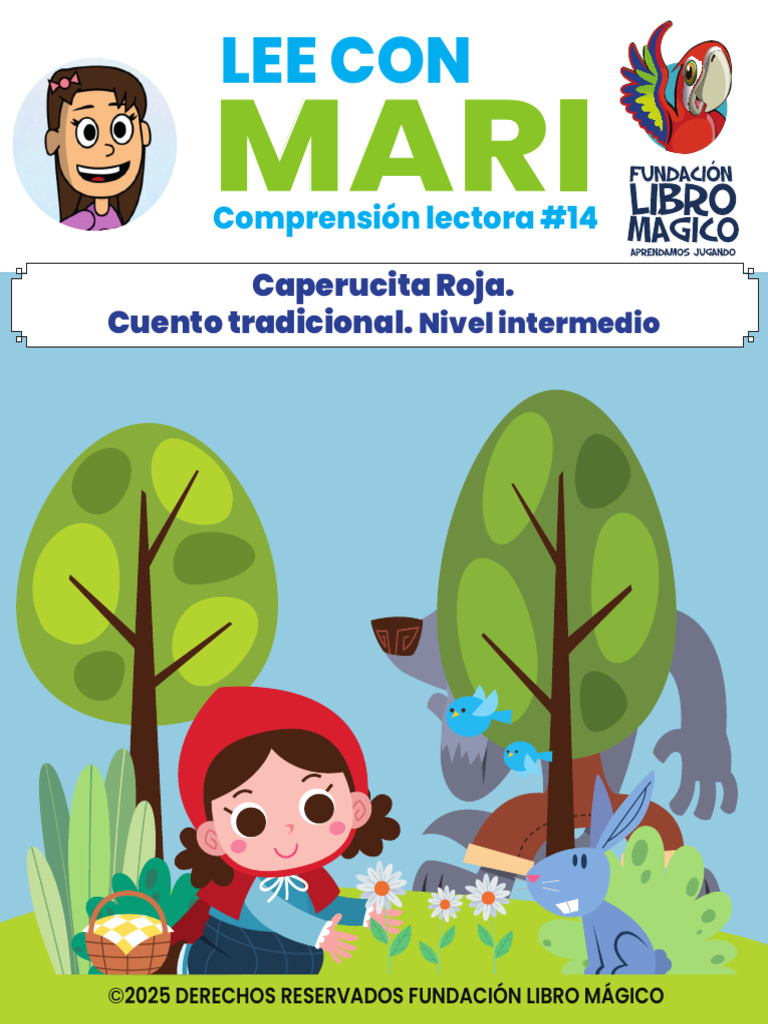 Caperucita Roja: Comprensión Lectora Intermedia | PDF | Caperucita Roja ...