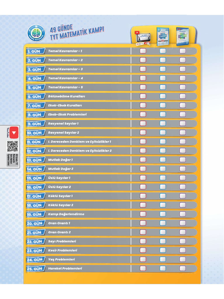 00_TAKVİM_TYT KAMP PROGRAMI | PDF