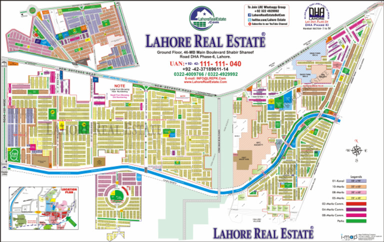DHA Rahbar Phase 1 2 3 4 Map November 2022 | PDF