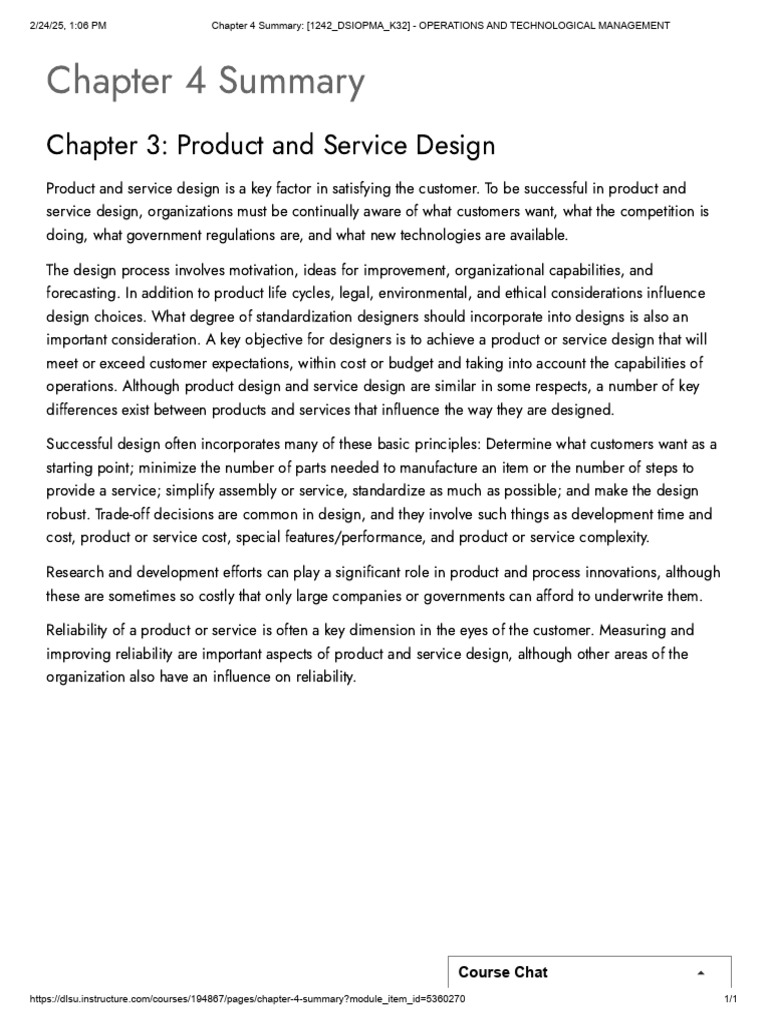 Chapter 4 Summary | PDF