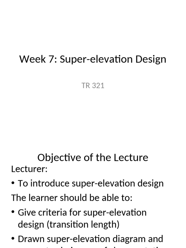 Superelevation Design | PDF | Mechanics