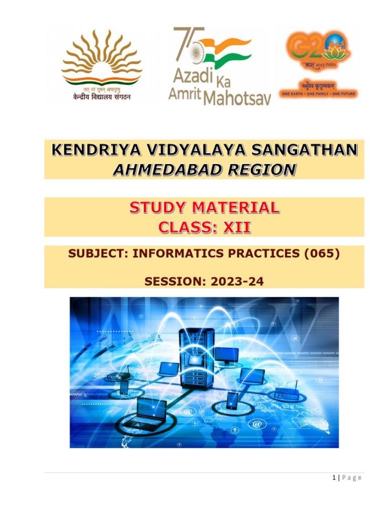 Xii Ip Ssm Ahd 2023-24 | PDF | Comma Separated Values | World Wide Web