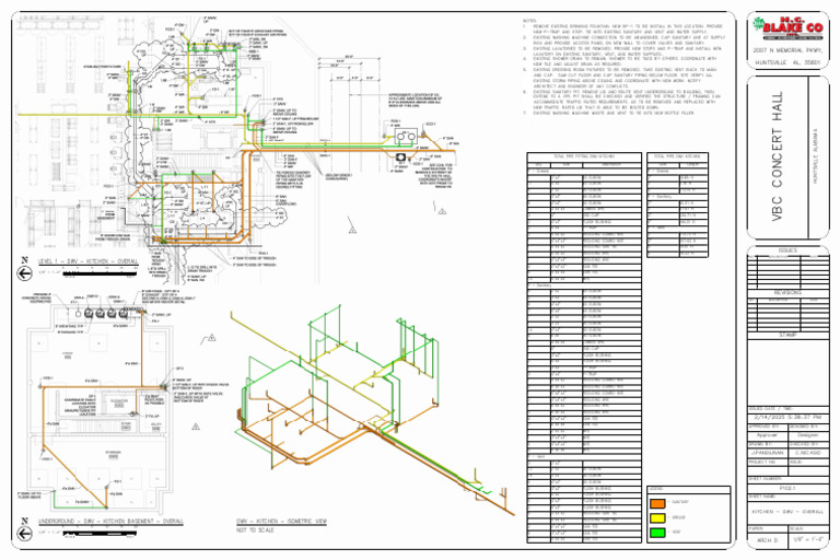 VBC Concert Hall - Dwv-Kitchen - Spool Drawing - JJ - 02142025 | PDF ...
