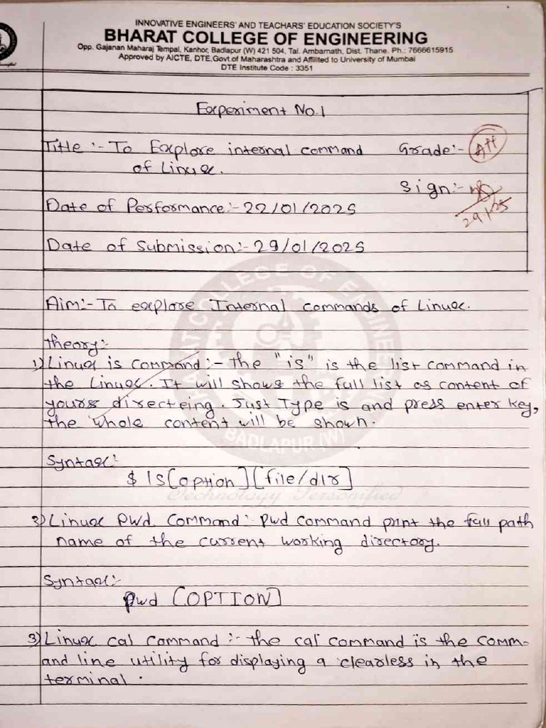 OS 1ST Practical | PDF