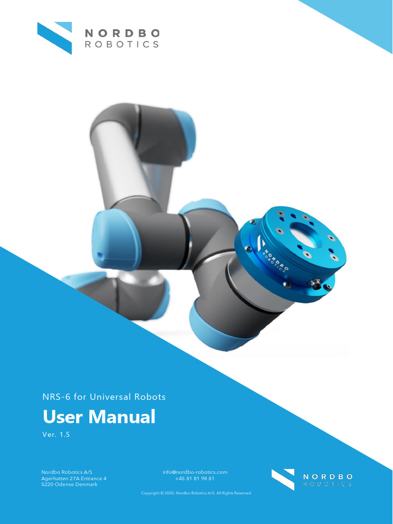 NRS-6 For Universal Robots User Manual | PDF | Weight | Force