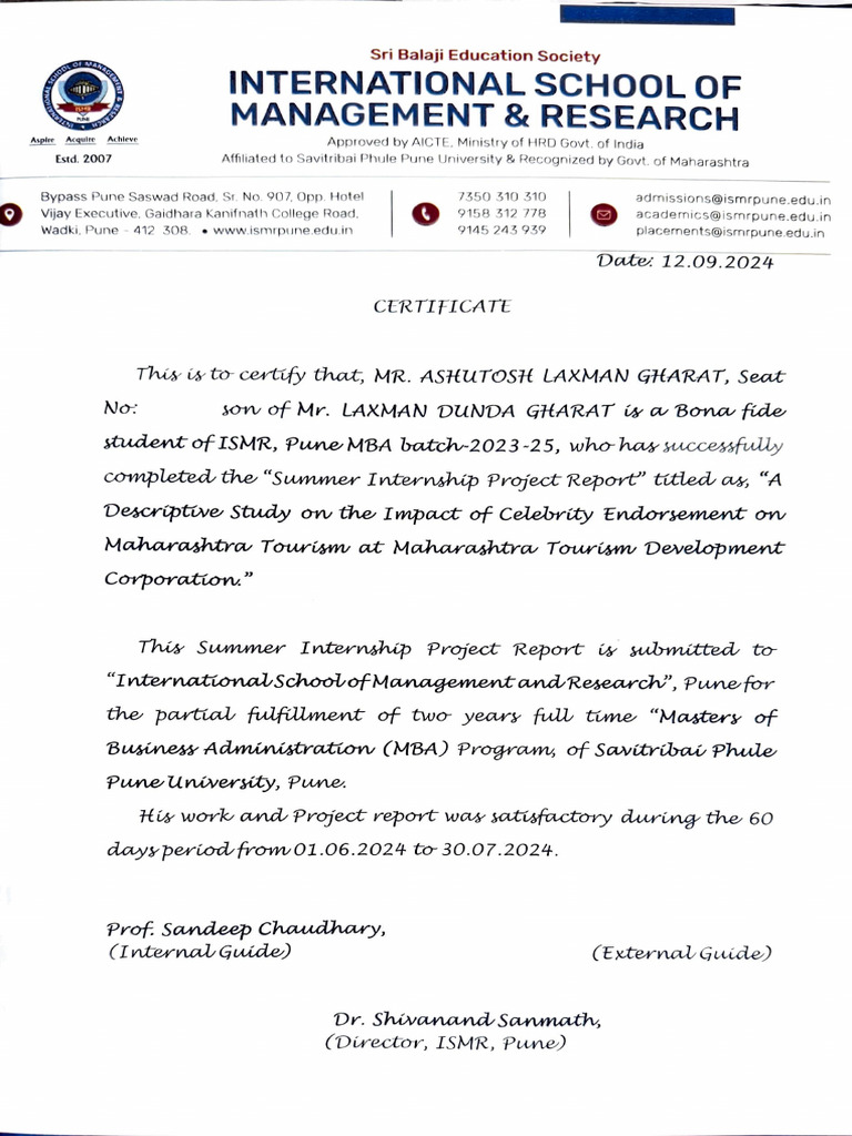 Ismr Letter Sip | PDF