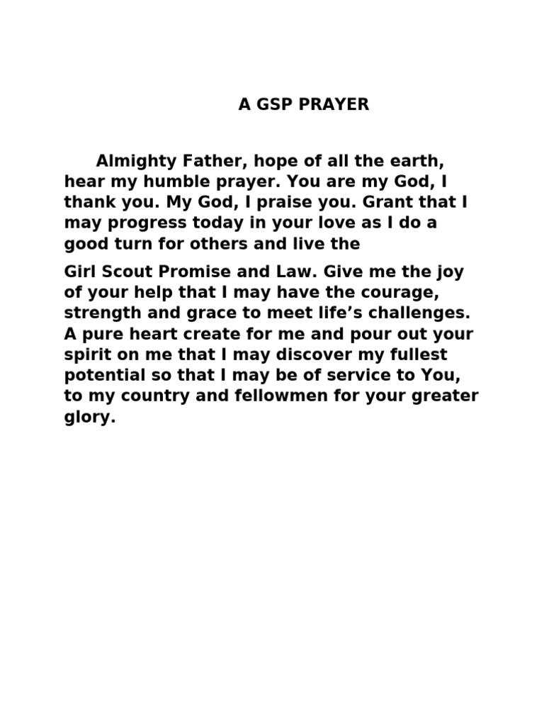 GSP Prayer | PDF
