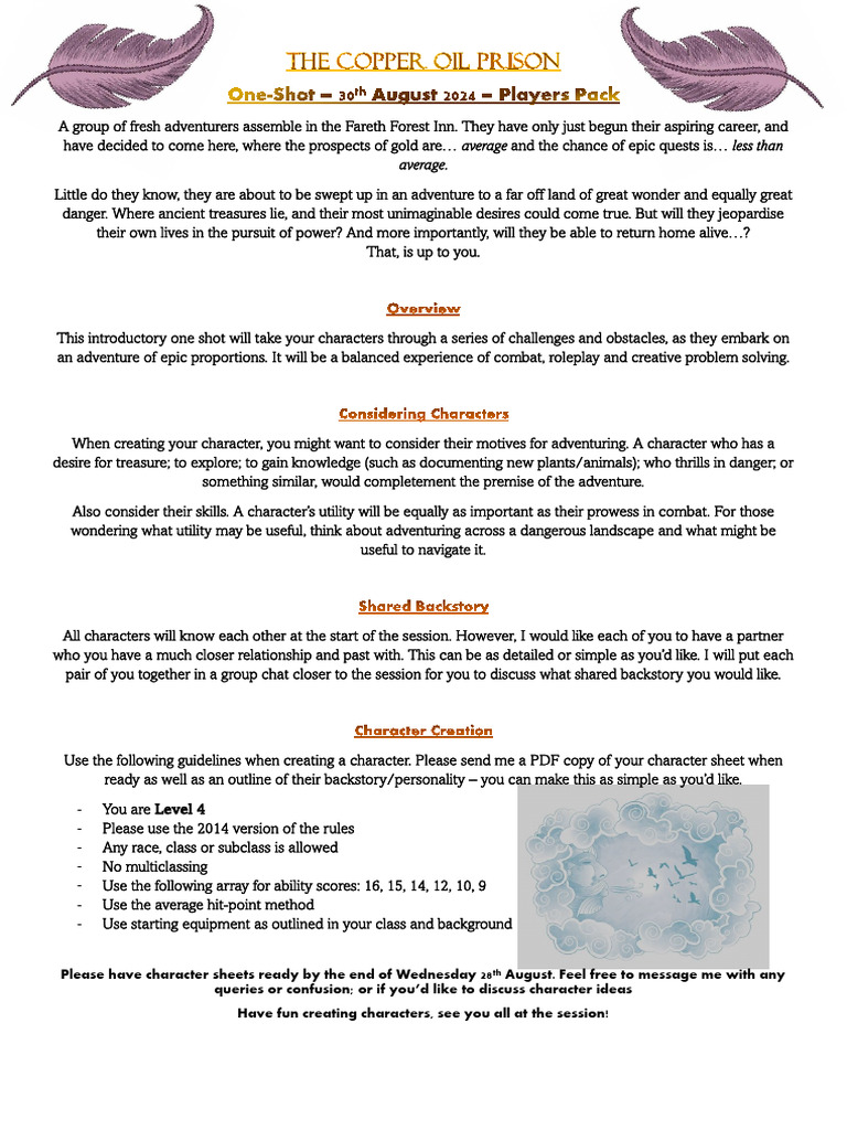 The Copper Oil Prison - Players Pack-3 | PDF | Role Playing Games