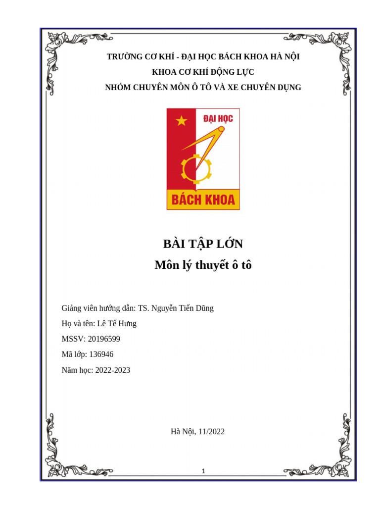 BTL LT Ô Tô New | PDF