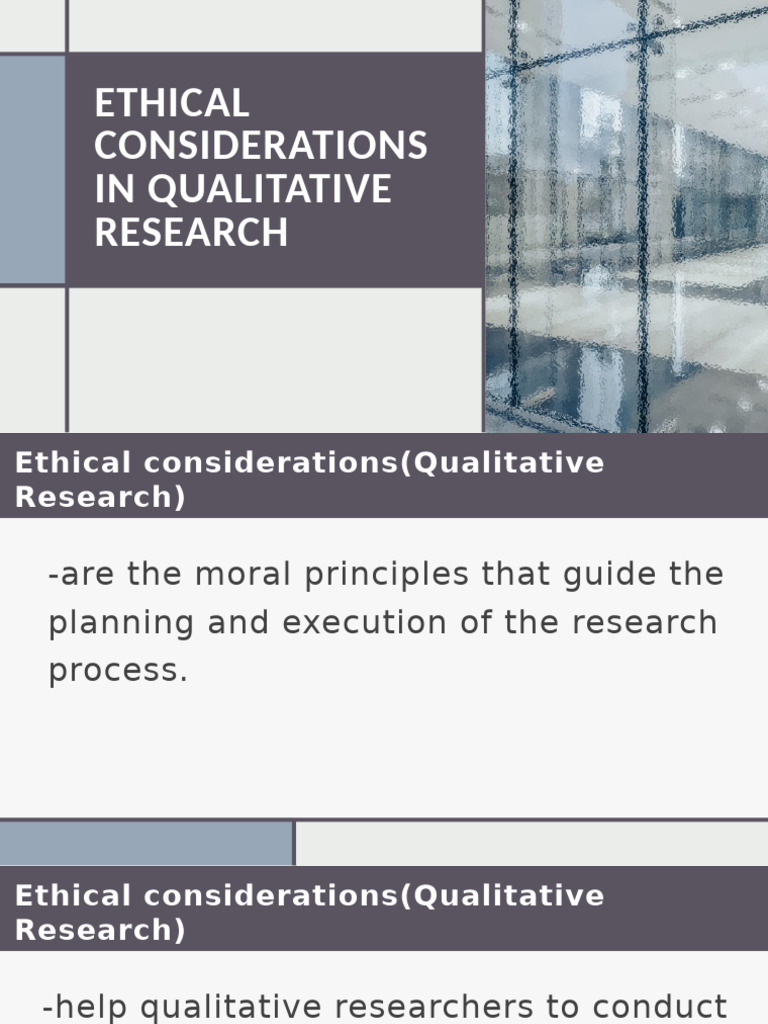 Ethical Guidelines for Qualitative Research | PDF | Autonomy | Informed ...