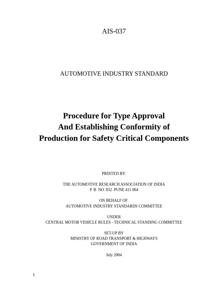 Ais 037 | PDF | Verification And Validation | Specification (Technical ...