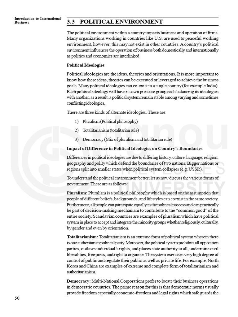 POLITICAL ENVIRONMENT | PDF | Gross Domestic Product | Economies
