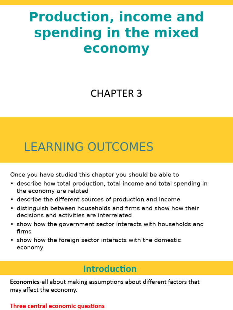 Chapter 3 Final Slides | PDF | Factors Of Production | Economic System