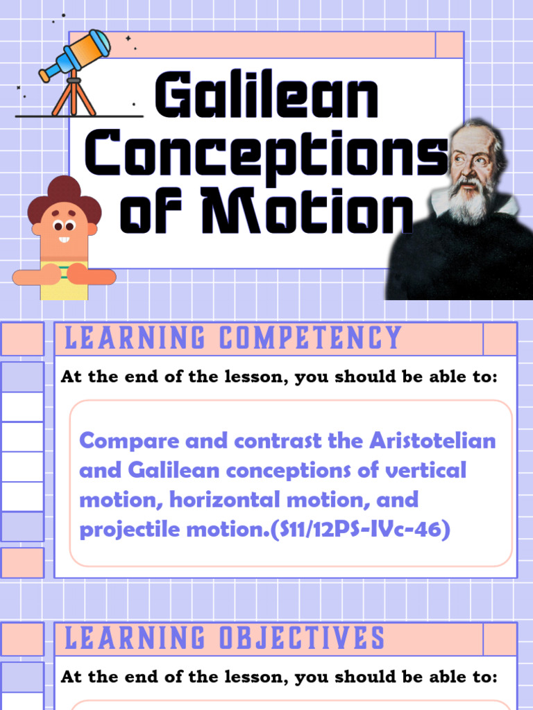 Galilean Conceptions of Motion - 2nd Quarter | PDF | Force | Galileo ...