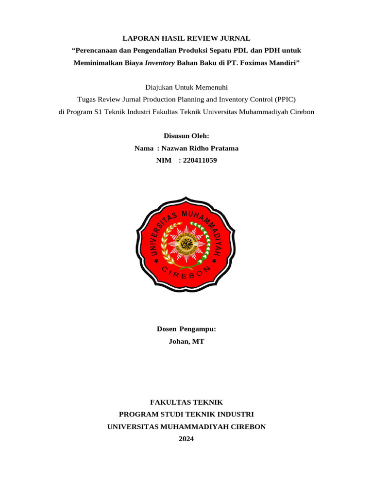 Review Jurnal Nazwan Ridho Pratama | PDF