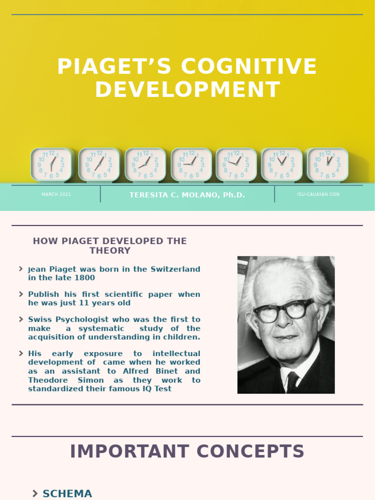 Lesson 4 Piaget Cognitive Development and Special Education | PDF ...