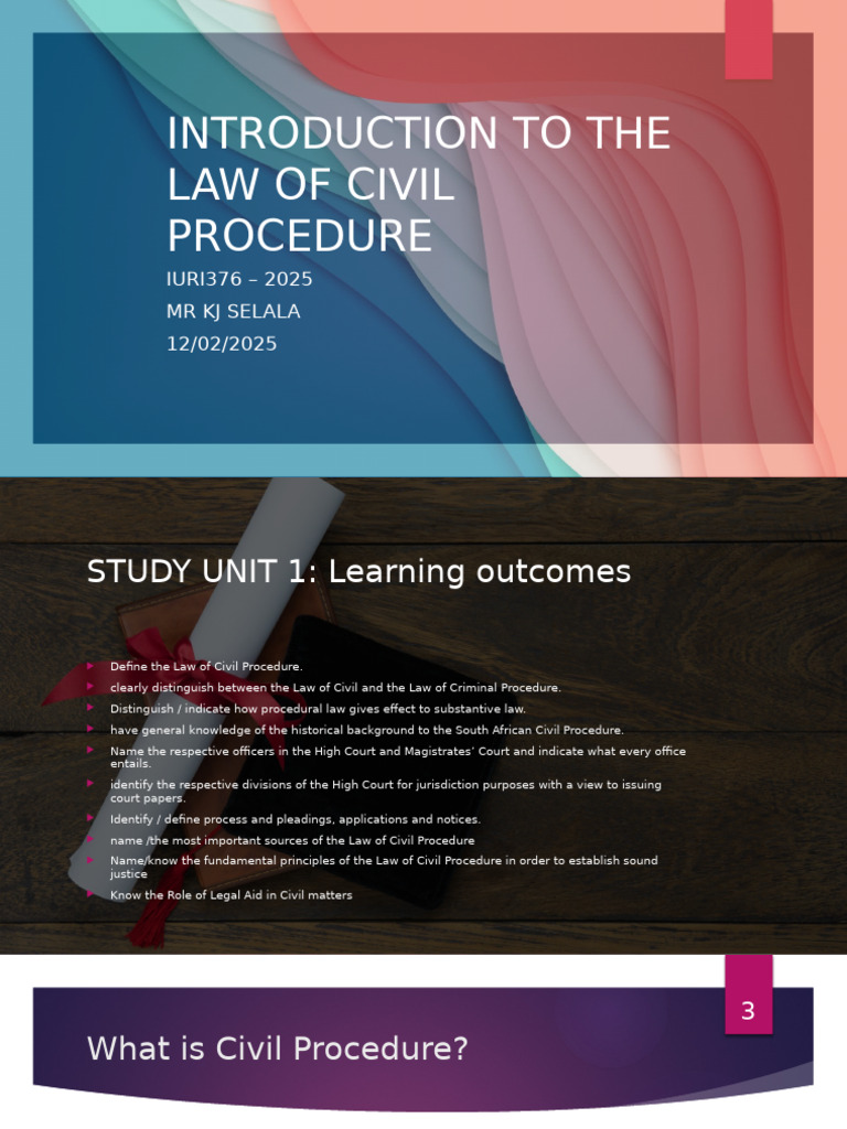 Overview of Civil Procedure Law | PDF | Lawsuit | Justice