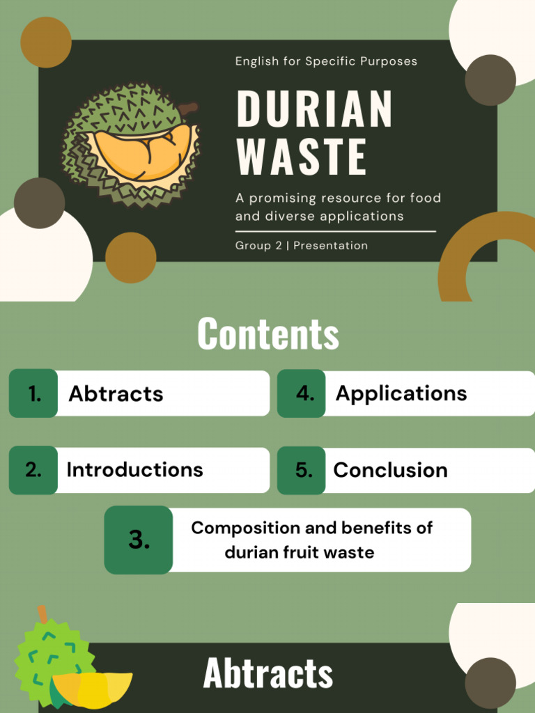 Durian Waste | PDF