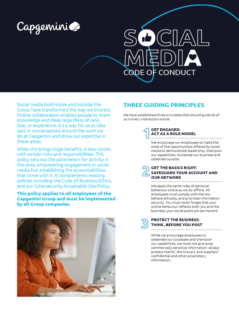 Capgemini Social Media Conduct Guidelines | PDF | Information | Public ...
