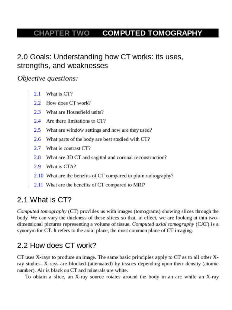 Radiology Handbook A Pocket Guide To Medical Imagi... - (Part II ...