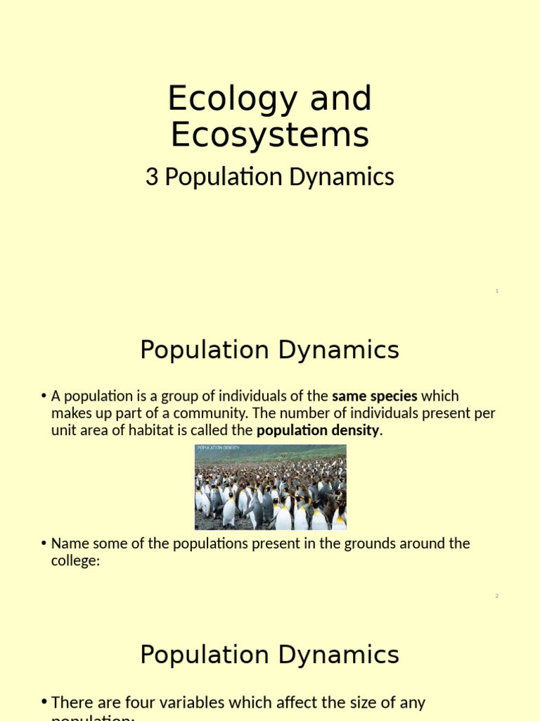 Understanding Population Dynamics in Ecosystems | PDF | Predation | Grazing
