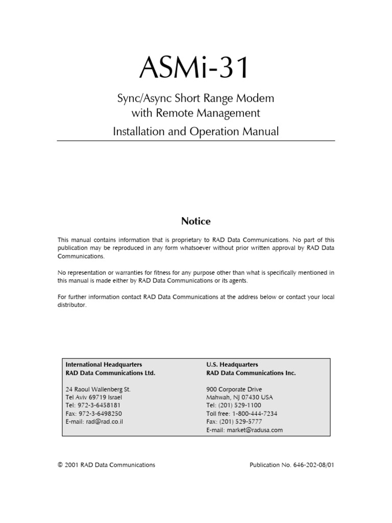 Asmi 31 | PDF | Electromagnetic Compatibility | Modem