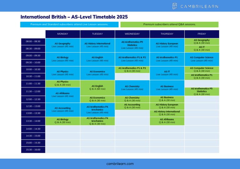 AS_Level_Timetable_BI | PDF