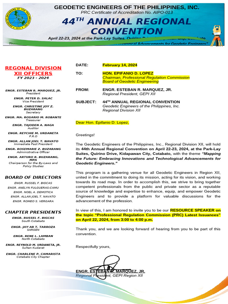 GEPI XII 44th Annual Convention 2024 | PDF