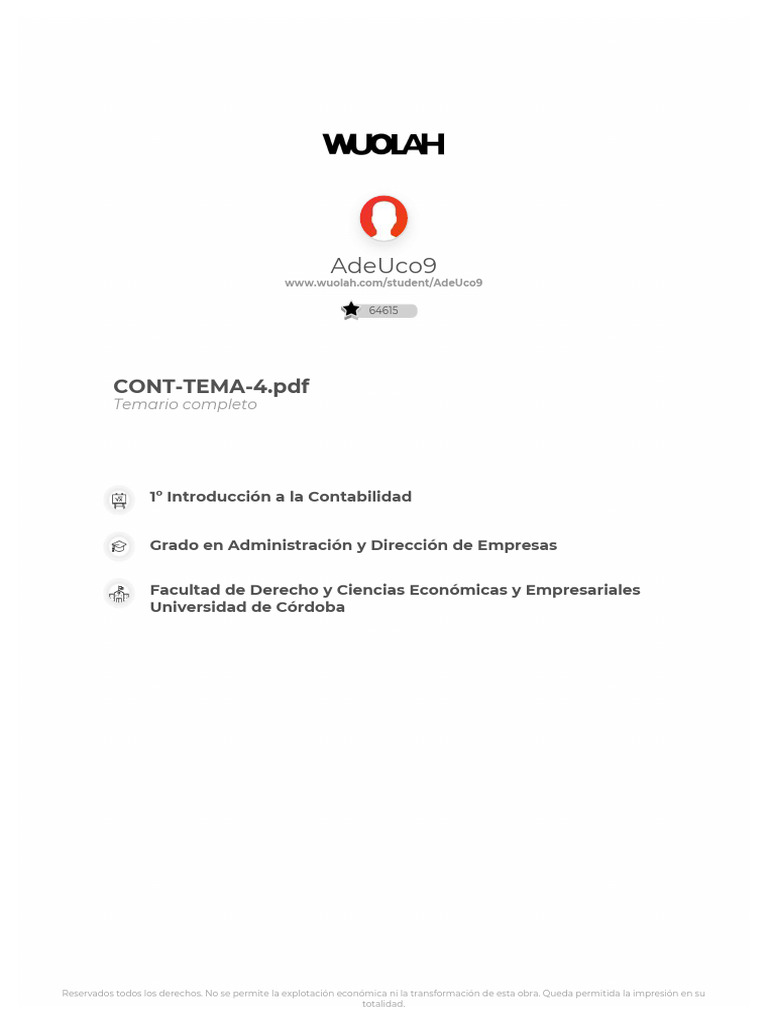  TEMA 4 cuentas Anuelas Y Partida Doble PDF Contabilidad Business