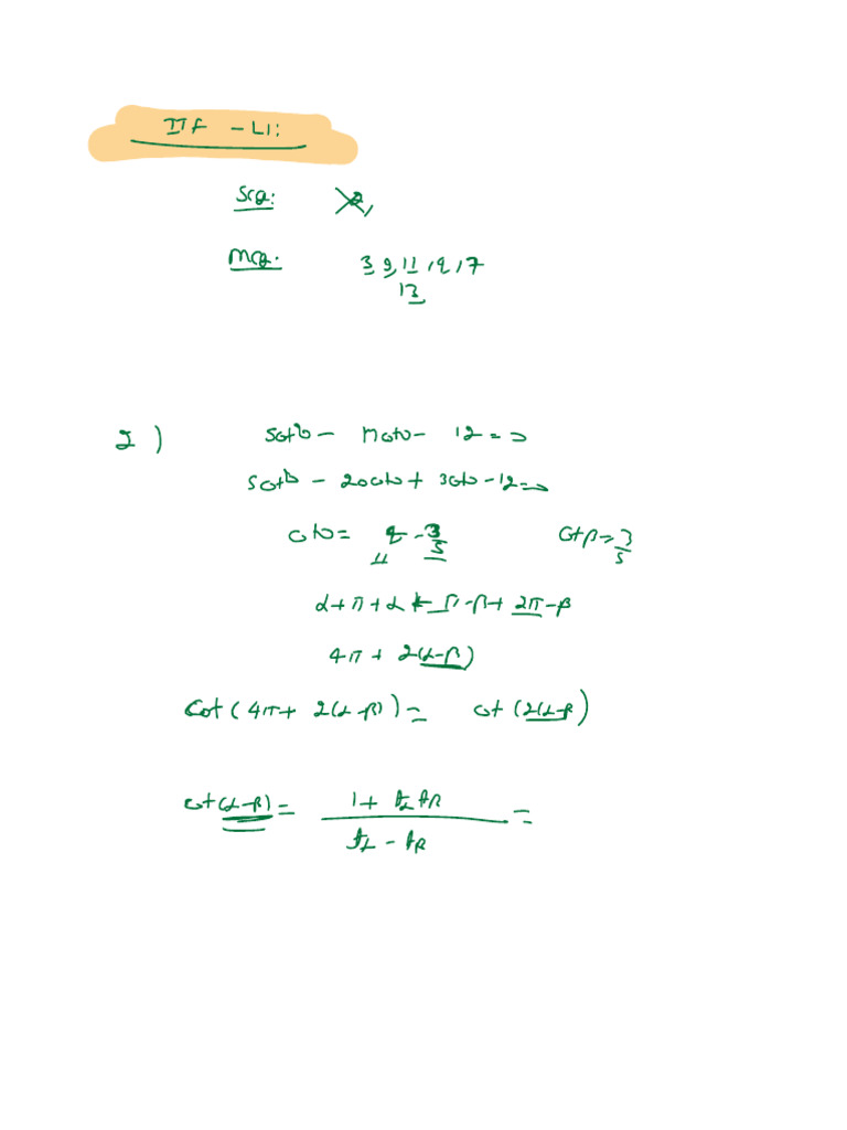L1 Sheet Discussion -3 | PDF