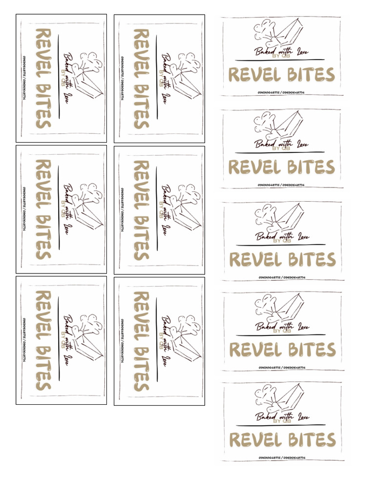 Revel Bites Sticker | PDF