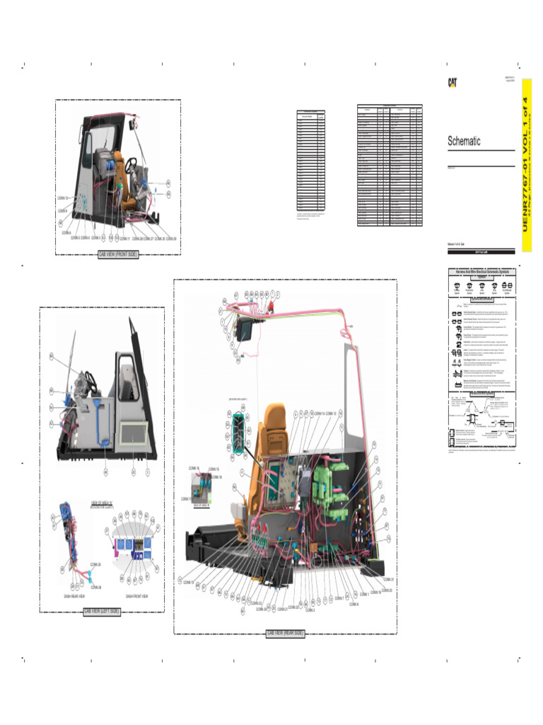 793D Off-Highway Truck Electrical System, Cab 196-5473-04, Chassis 193 ...