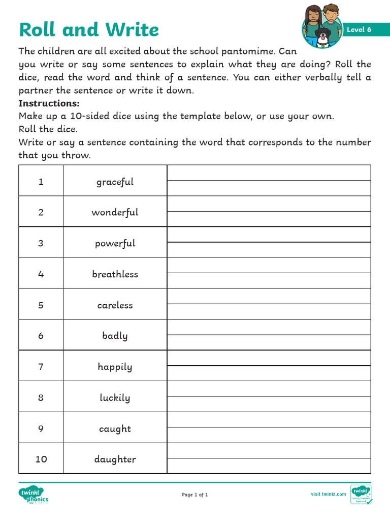 Roll and Write | PDF