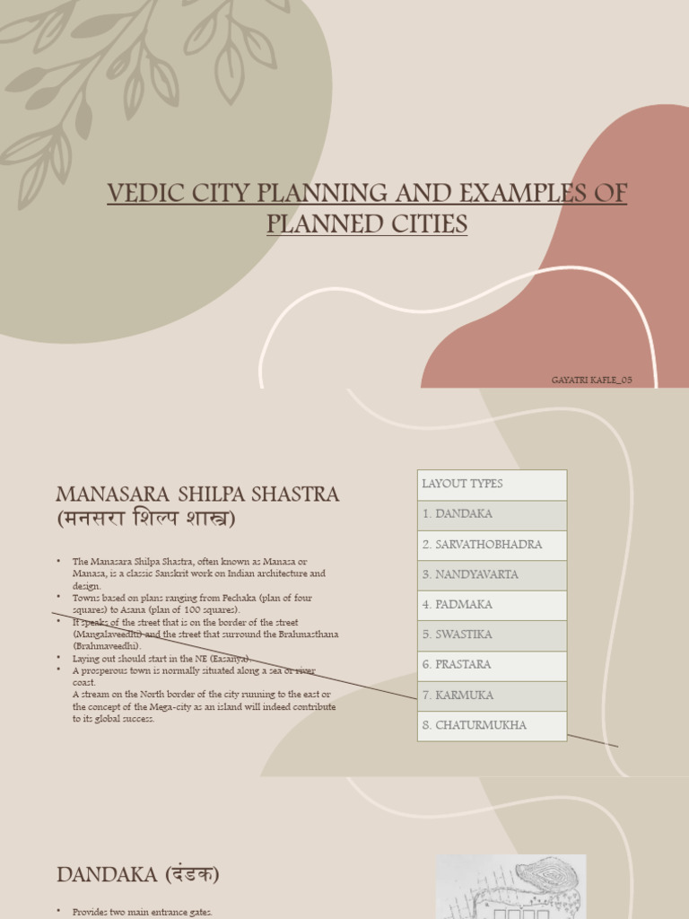 Manasara Shilpa Shastra: City Layouts | PDF