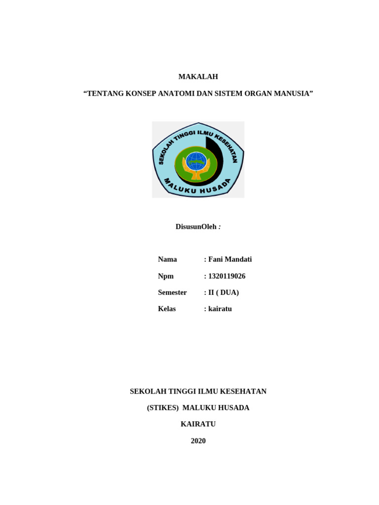 MAKALAH Fani Mandati Konsep Anatomi | PDF