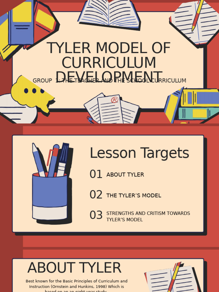Overview of Tyler's Curriculum Model | PDF | Curriculum | Learning