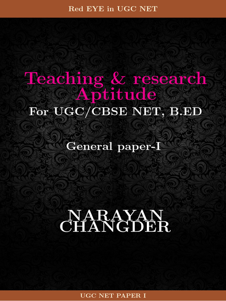 Ugc Net Book For Paper I | PDF