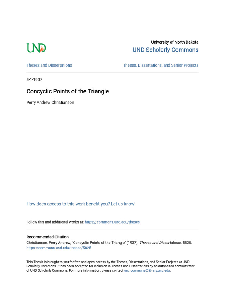 Concyclic Points of the Triangle | PDF | Elementary Geometry | Triangle ...