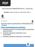 Lesson 4 UMDLALO | PDF