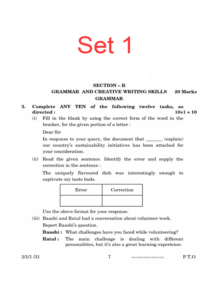 Updated Class 10th Grammar | PDF