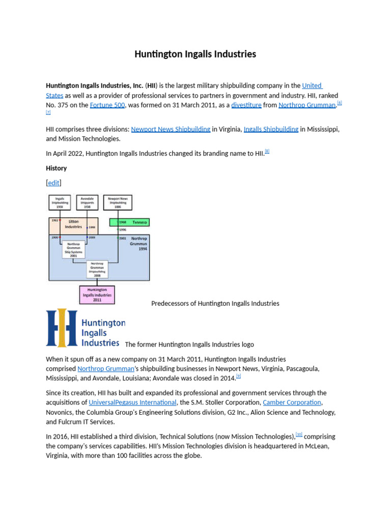 Huntington Ingalls Industries | PDF