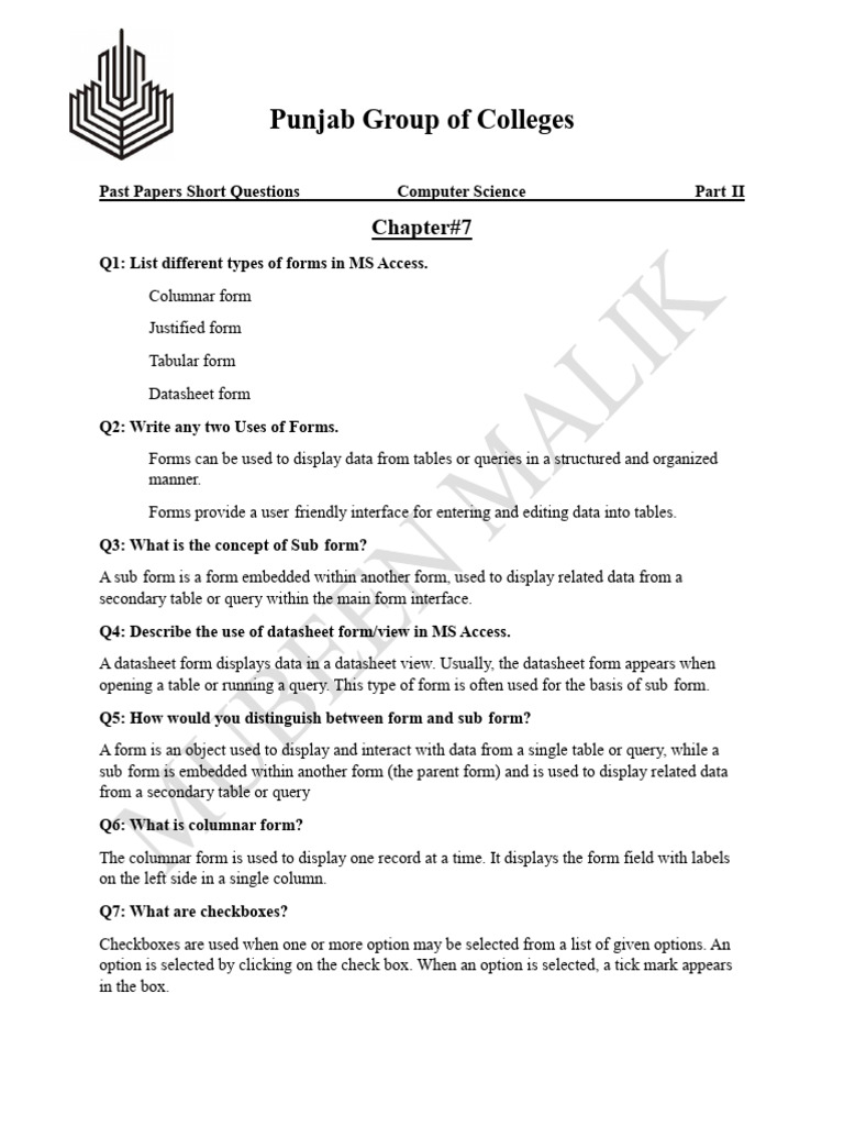 chap 7 | PDF | Button (Computing) | Databases