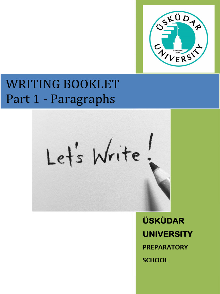 NEWEST version paragraph Uskudar Unıversıty WRITING BOOKLET 2023 | PDF ...