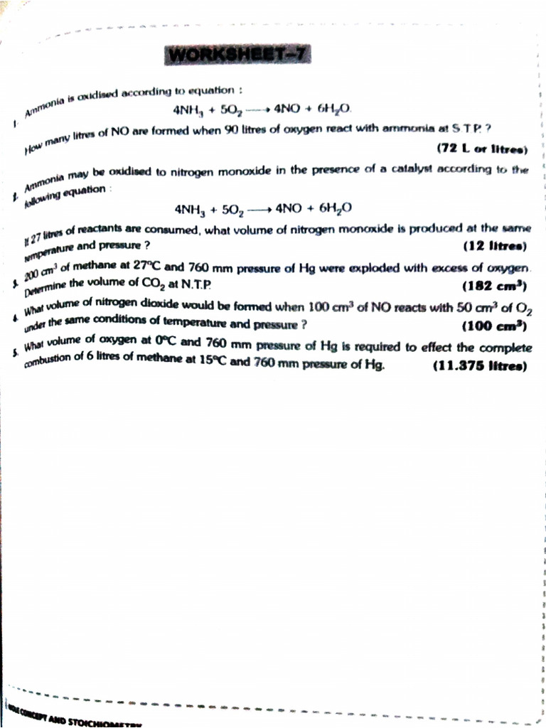 Mole worksheet 1 | PDF