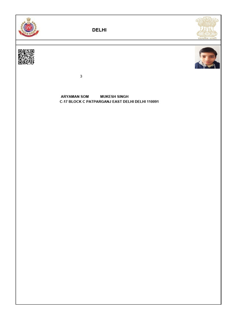 Aryaman Som Domocil Certificate | PDF