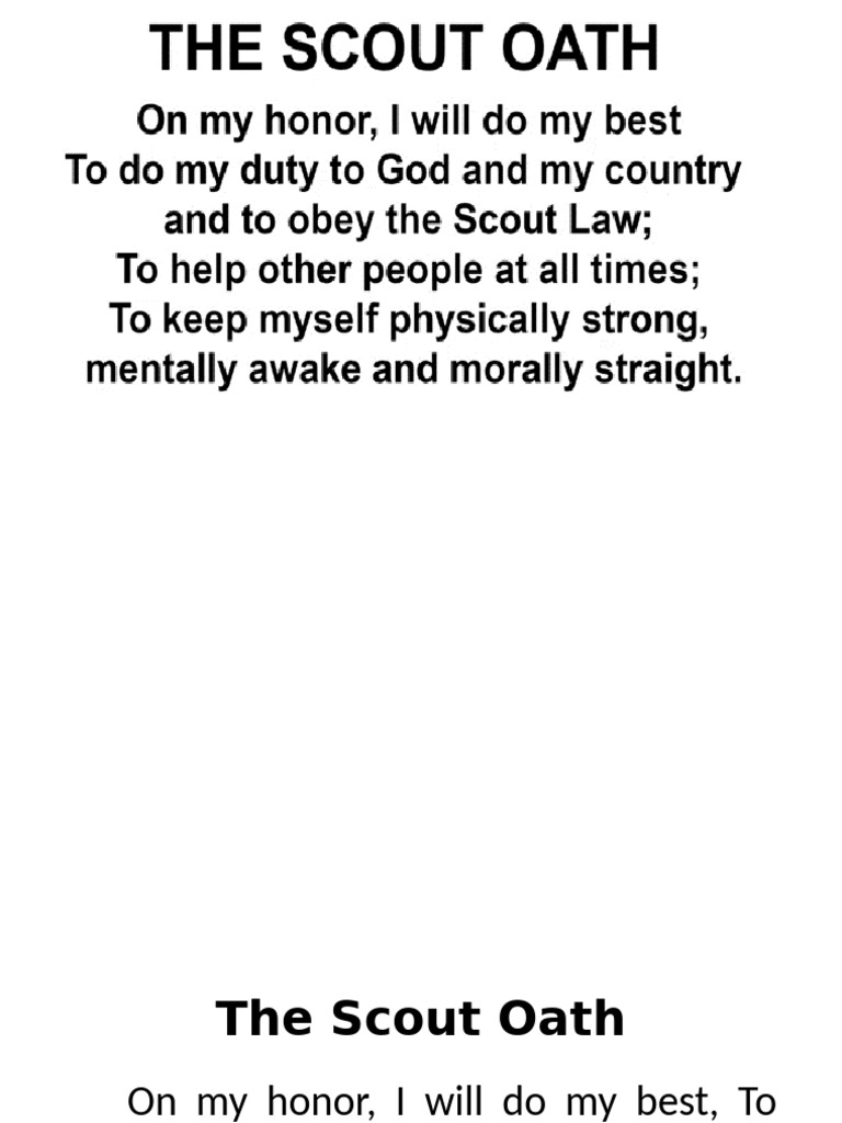 Scout Oath and Law | PDF