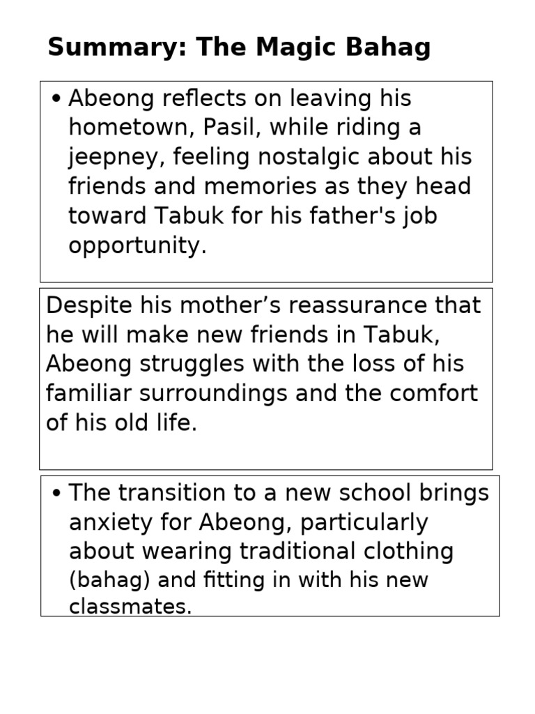 Summary4-The Magic Bahag | PDF