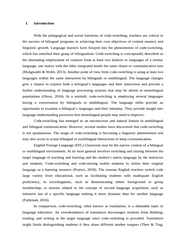 Paper Aopd | PDF | Multilingualism | English As A Second Or Foreign ...
