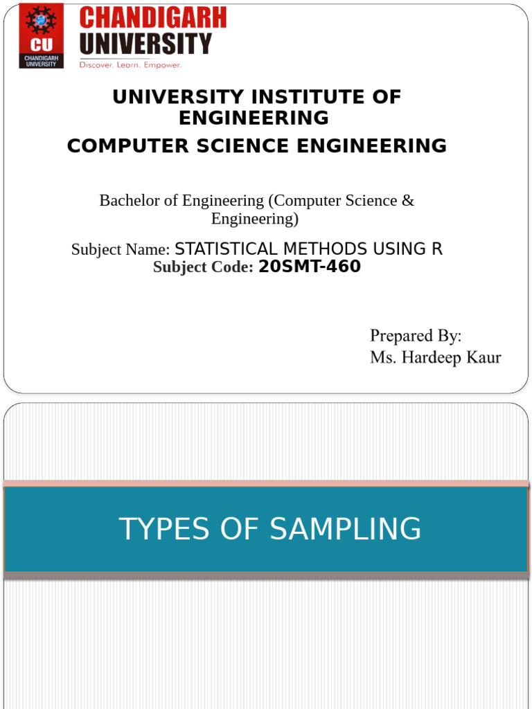Sampling Methods in R | PDF